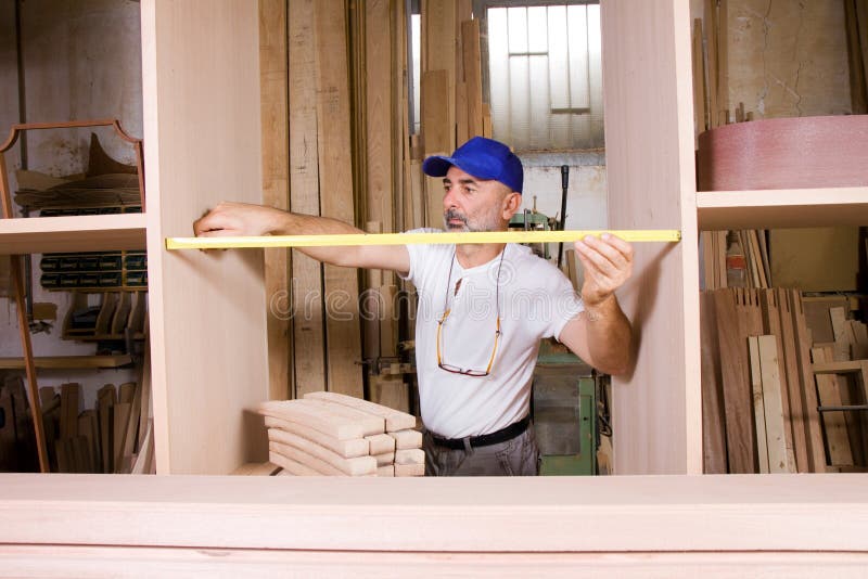 Joiner at work stock image. Image of equipment, setting - 94669613