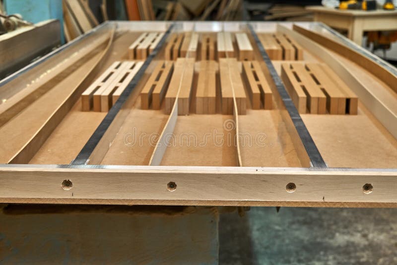 Joinery. Design of the Countertop Dining Table Stock Image - Image of ...