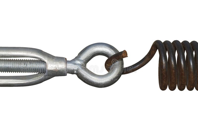 Joint between Anchor Eye and Steel Spring for Pattern Stock Image ...