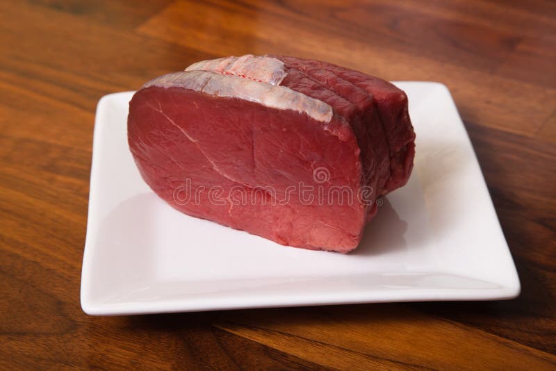 Lean Roast Beef Slices Arranged Stock Photo - Image of delicious ...