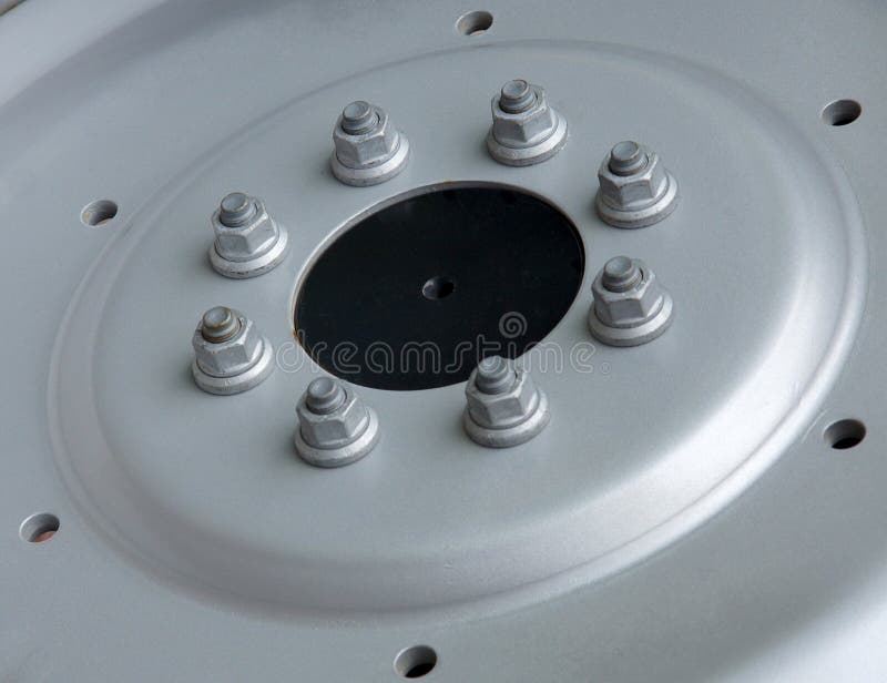 Joint with bolts and nuts stock photo. Image of screwed - 72761506