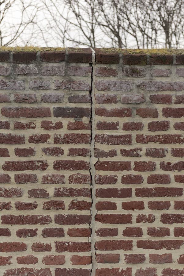 Joint, Bringing Two Independent Brick Walls Together Stock Photo ...