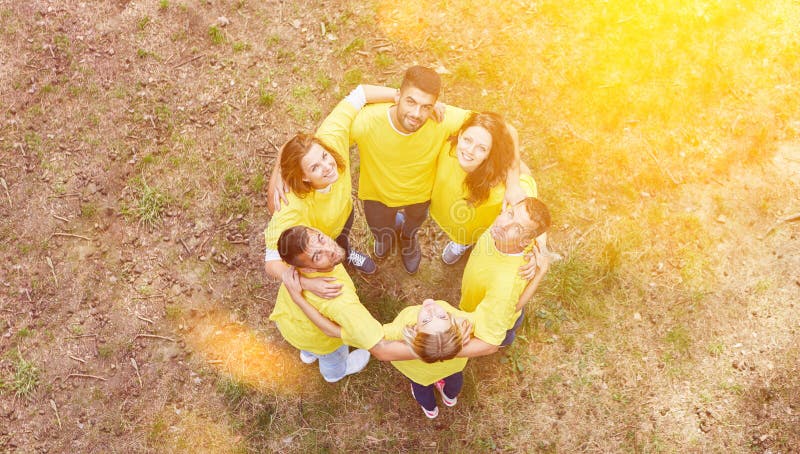 Joint hug in the team stock photo. Image of group, workshop - 155110470