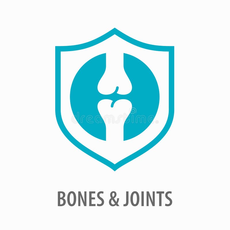 Joint Icon. Knee Bones Logo Template. Vector Illustration. Stock Vector ...