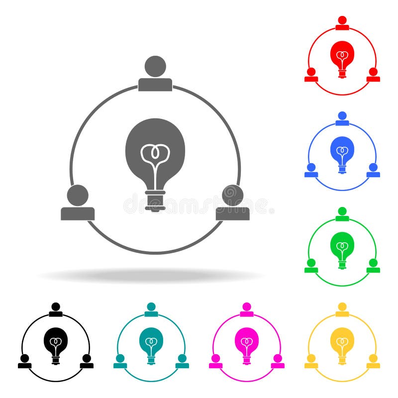 Joint Ideas Icon. Elements of Teamwork Multi Colored Icons. Premium ...