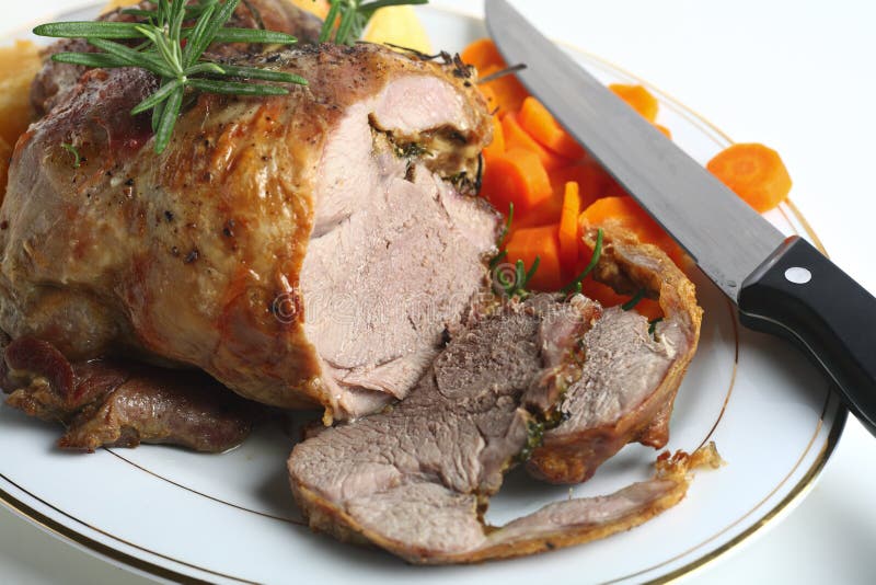 Carving lamb stock image. Image of meat, food, lamb, restaurant - 1788507