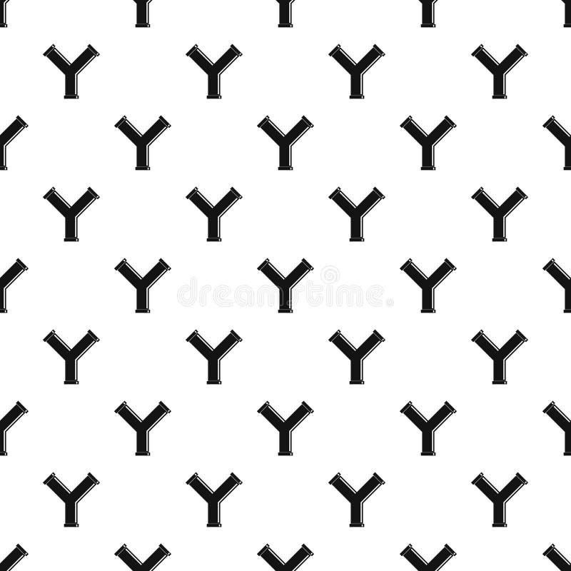 Joint Pipe in Form Y Letter Pattern Vector Stock Vector - Illustration ...