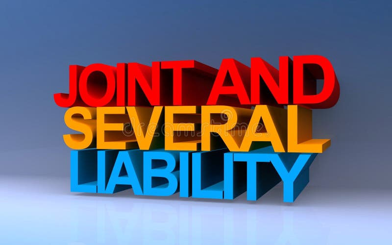 Joint and Several Liability on Blue Stock Illustration - Illustration ...