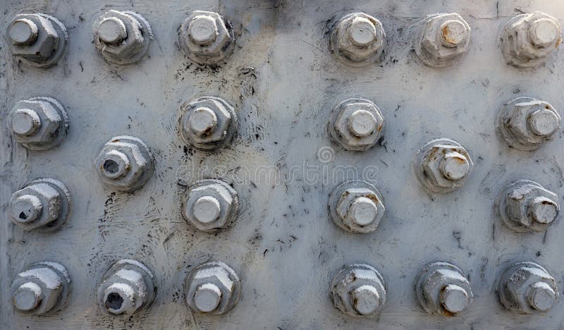 Joint of Steel Bridge with Bolt and Nut Stock Image - Image of ...