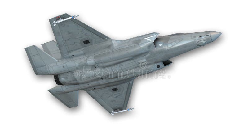 Fighter Jet, Military Plane, Top View Stock Photo - Image of aircraft ...