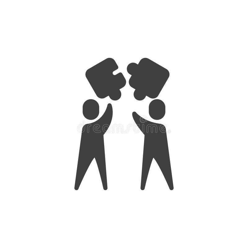 Joint teamwork vector icon stock vector. Illustration of team - 302523248