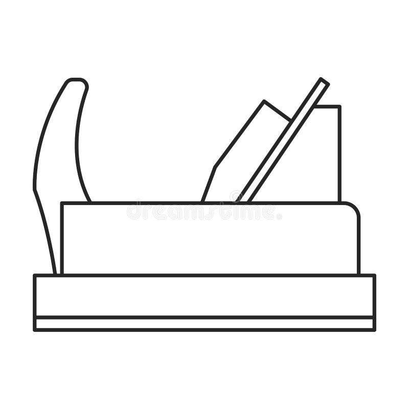 Vector Jointer Plane Icon in Flat Style Isolated on White Background ...