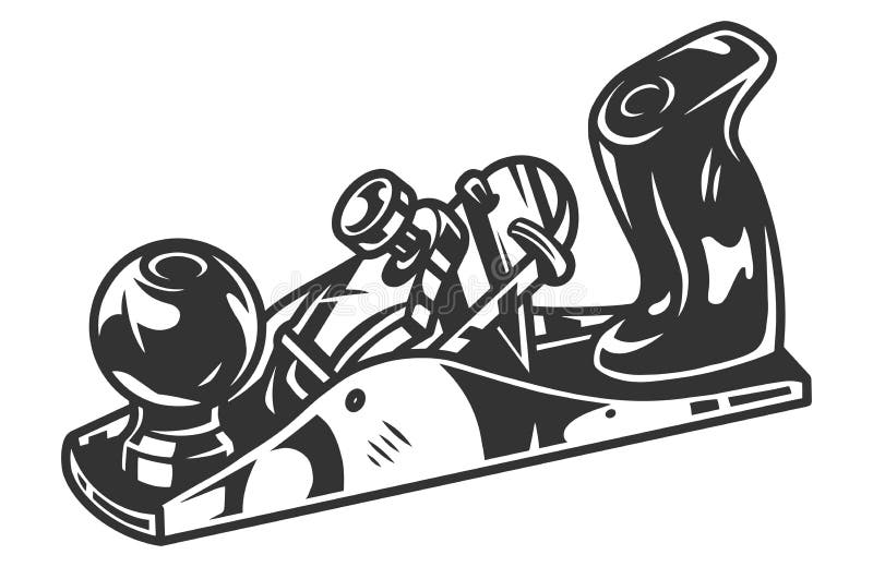 Jointer Vintage Sketch in Monochrome Style Isolated Vector Illustration ...