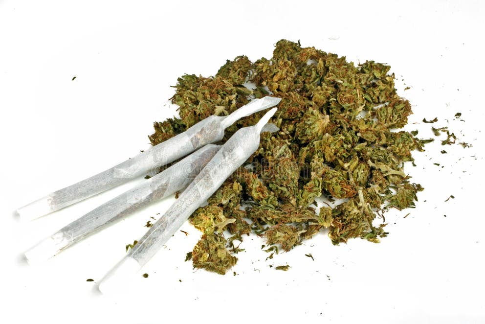 Joints De Marijuana Avec La Marijuana Image stock - Image du cigarette ...