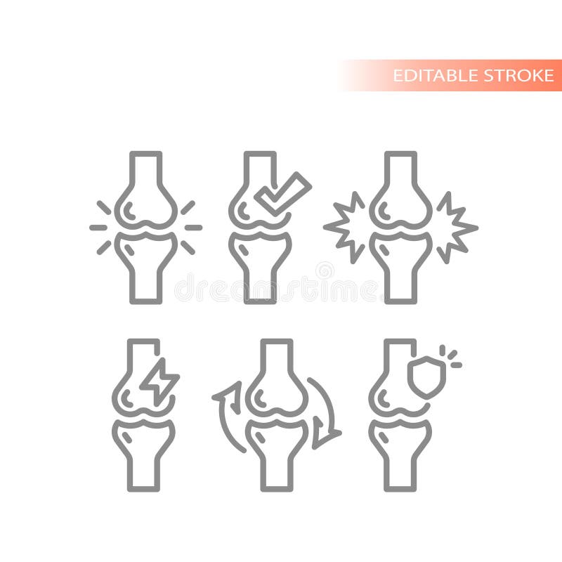 Joints, Healthy and Pain Vector Icon Set Stock Vector - Illustration of ... Joints, Healthy and Pain Vector Icon Set Stock Vector - Illustration of ...