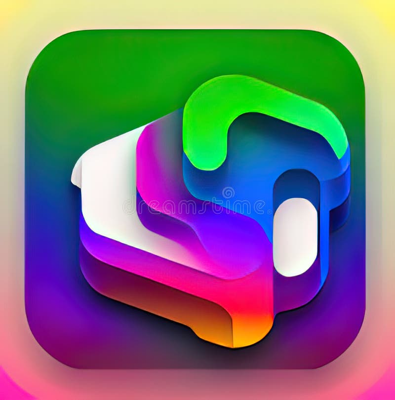 Joke Software App Icon. Generative AI. Stock Illustration ...