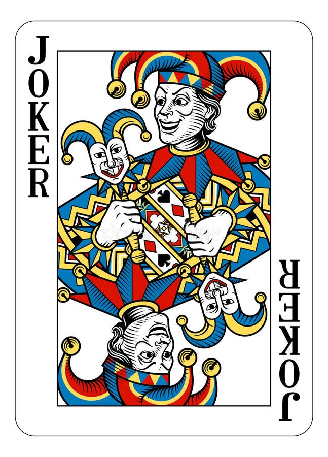 Joker Card Design from Deck of Playing Cards Stock Vector ...