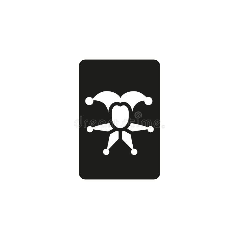 Joker Card Icon stock illustration. Illustration of game - 380250301
