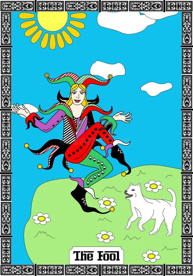 The joker card taro stock vector. Illustration of graphics - 116874064