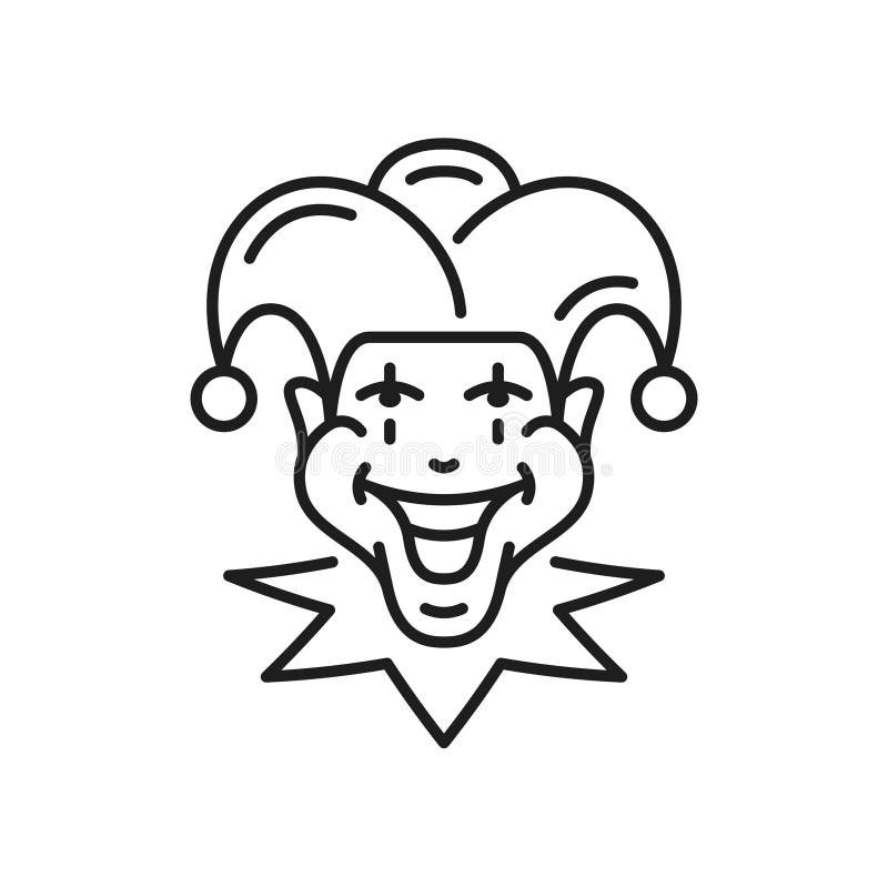 Joker Face Line Art Stock Illustrations – 573 Joker Face Line Art Stock ...