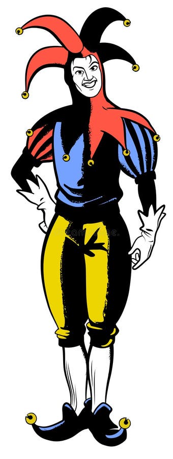 Joker front pose stock vector. Illustration of costume - 76905931