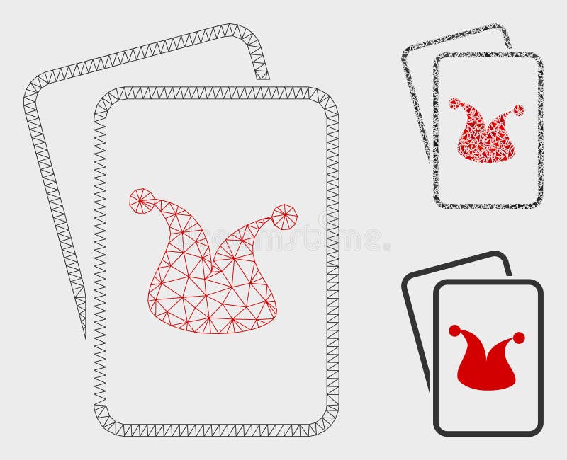 Joker Gaming Cards Vector Mesh Network Model and Triangle Mosaic Icon ... Joker Gaming Cards Vector Mesh Network Model and Triangle Mosaic Icon ...