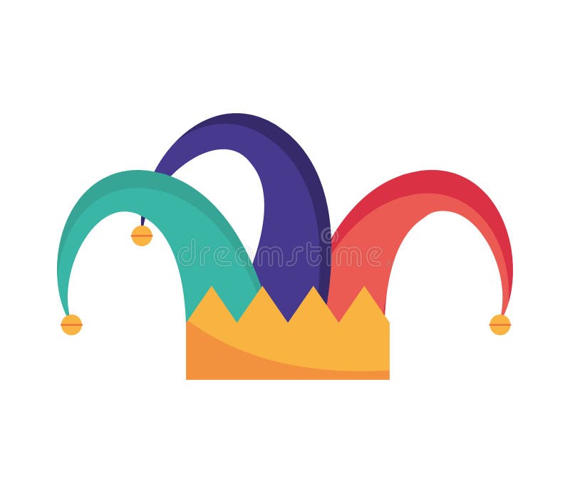 Joker hat april fools day stock vector. Illustration of humor - 267690340