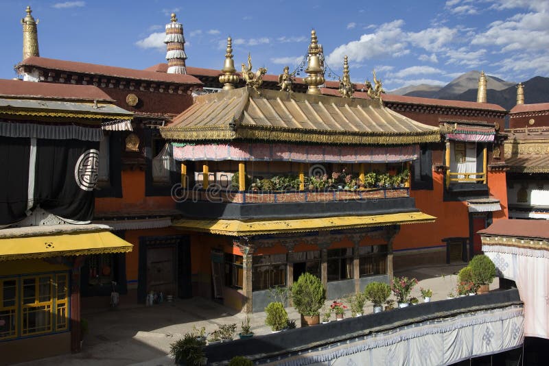 Jokhang Monastery - Lhasa - Tibet Stock Photo - Image of sacred ...