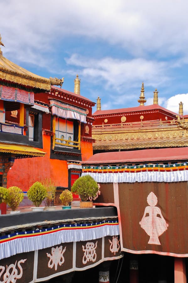 Jokhang temple, Tibet stock photo. Image of buddhist - 23415492