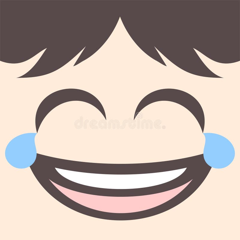 Joking face illustration stock vector. Illustration of happiness ...