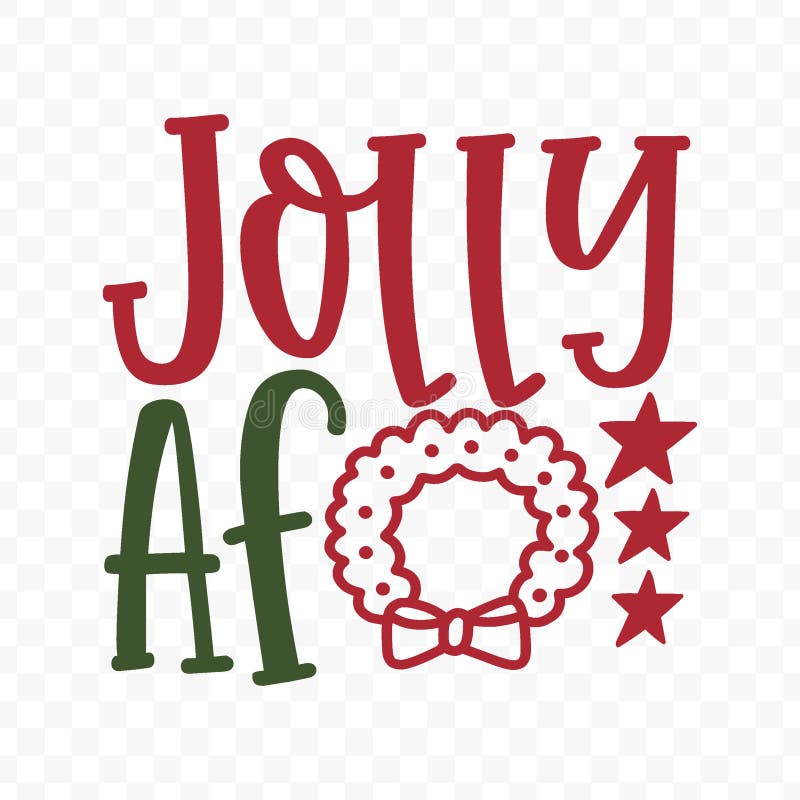 Jolly Cristmas Stickers Vector Stock Vector - Illustration of quotes ...