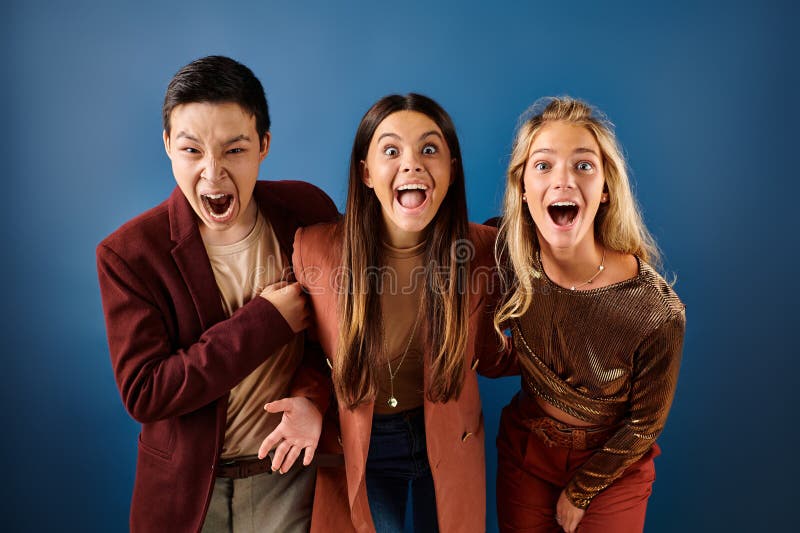 Jolly Interracial Adolescents in Chic Vivid Stock Image - Image of ... Jolly Interracial Adolescents in Chic Vivid Stock Image - Image of ...