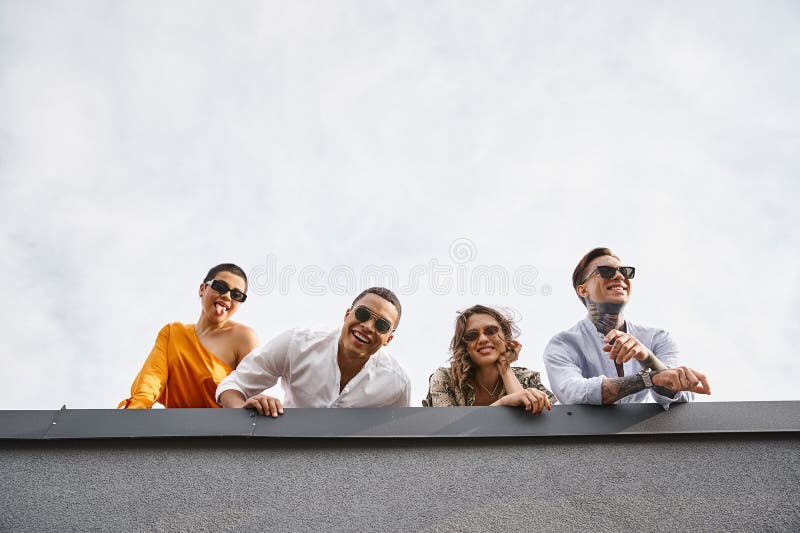 Jolly Multicultural Friends in Urban Clothing Stock Image - Image of ... Jolly Multicultural Friends in Urban Clothing Stock Image - Image of ...