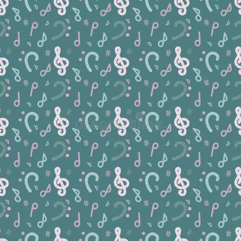 Coloured Musical Symbols Stock Illustrations – 22 Coloured Musical ...