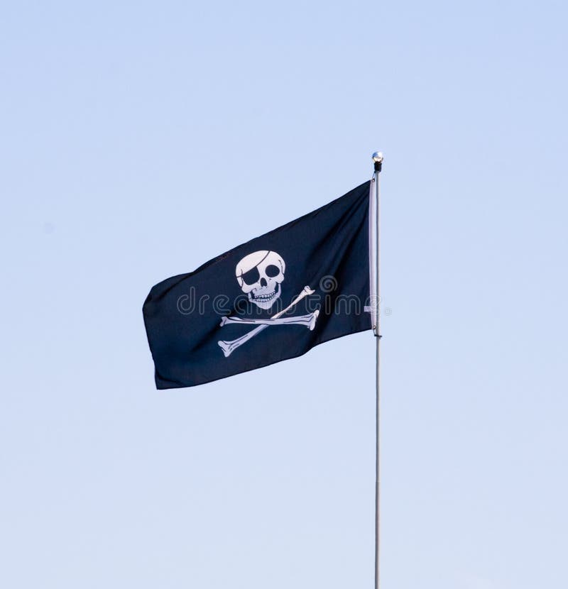 Jolly Roger Flag stock image. Image of outside, buccaneer - 5853361
