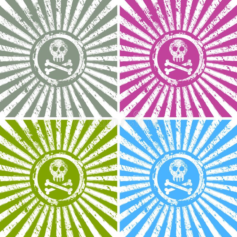 Jolly Roger Skull and Crossbones Sign Stock Vector - Illustration of ...