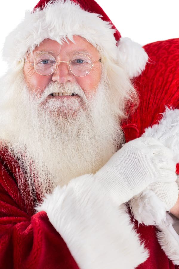 Jolly Santa Opens His Arms To Camera Stock Photo - Image of background ...