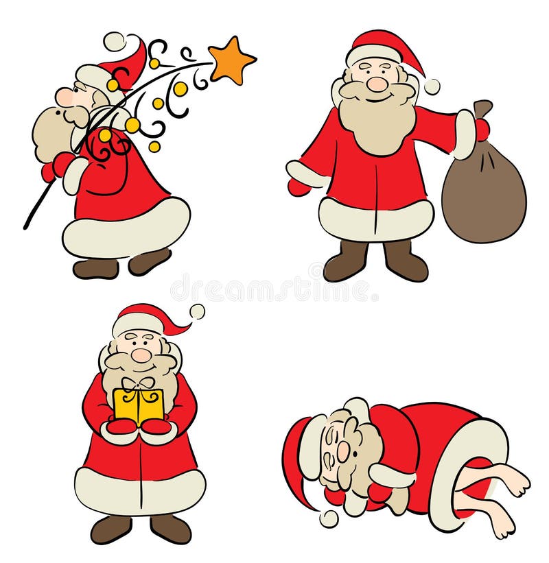 Jolly Santa Claus stock vector. Illustration of father - 16472208