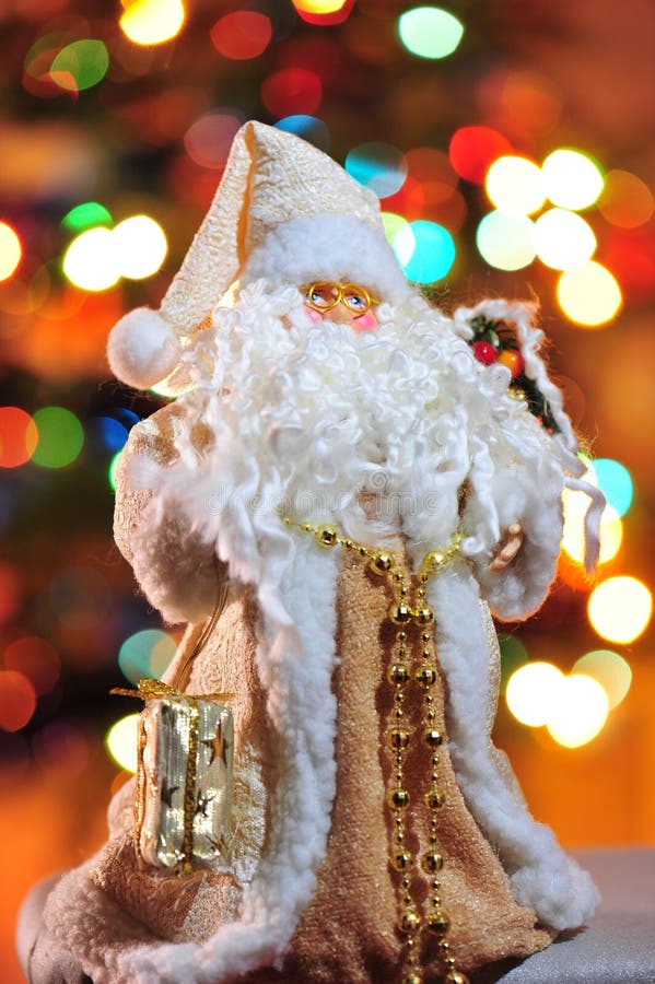 Jolly Santa Claus on Christmas Eve Stock Photo - Image of decorated ...