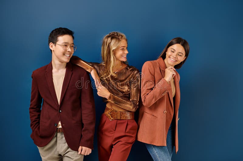 Jolly Stylish Diverse Adolescents in Trendy Stock Image - Image of ... Jolly Stylish Diverse Adolescents in Trendy Stock Image - Image of ...