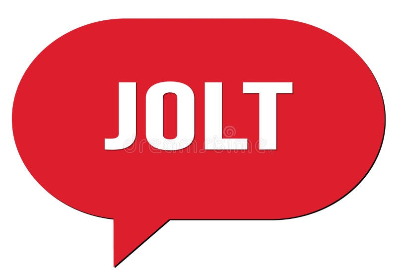 JOLT Text Written in a Red Speech Bubble Stock Illustration ...