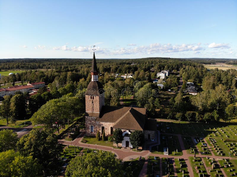 Jomala Church editorial stock photo. Image of islands - 376277273