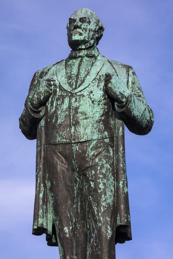 Jon Sigurdsson Statue a Reykjavik Immagine Stock - Immagine di politica ...