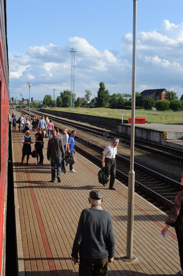 JONAVA, LITHUANIA - JUNE 26, 2011: Lithuania Railway Network and Track ...