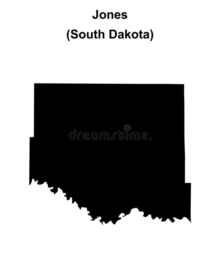 Jones outline map stock vector. Illustration of silhouette - 361759147