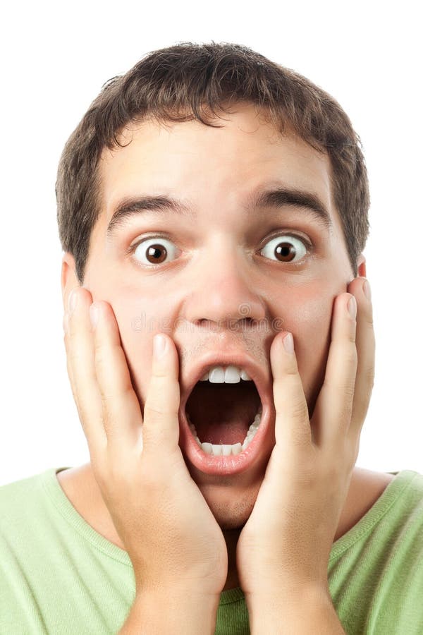 Jong Verbaasd Mensenportret Stock Foto - Image of jongen, ogen: 22493206