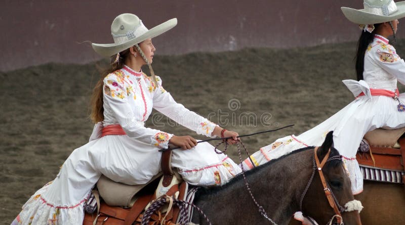 Vrouwelijke Ruiter Die in Dressuur East-Anglia Opleidt Redactionele ...