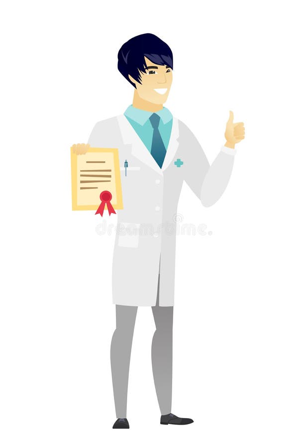Doktersattest vector illustratie. Illustration of arts - 225920730