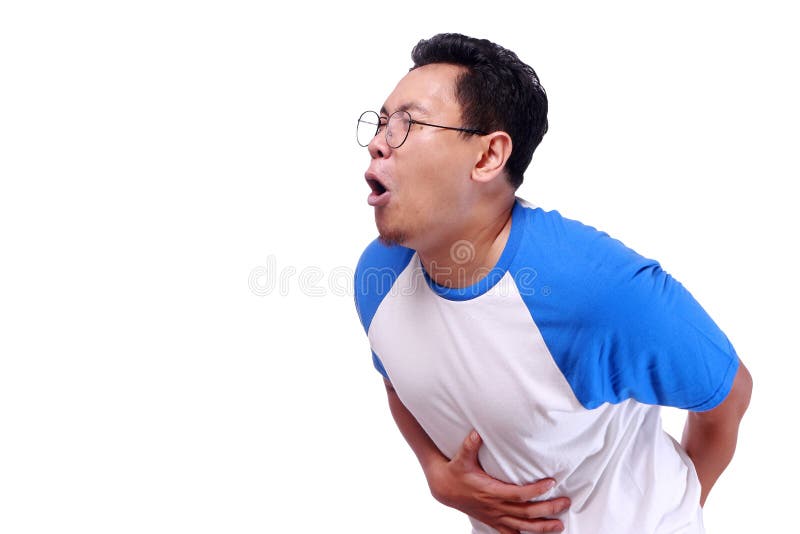 Jonge Mens Die Stomache-Pijn Hebben Stock Foto - Image of constipatie ...