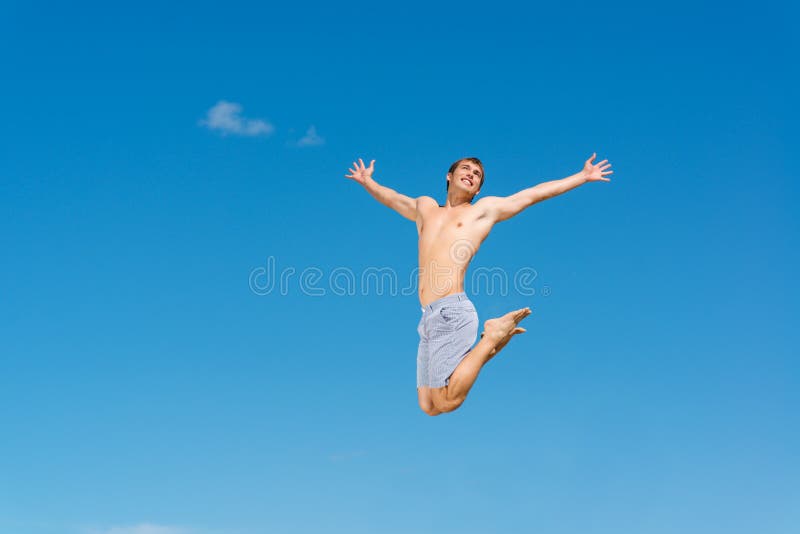 Groep Jonge Mensen Het Springen Stock Afbeelding - Image of opgewekt ...